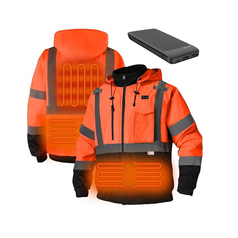 Hi Vis Taped Heated Waterproof Windbreaker Jacket Factory_Manufacturer ...